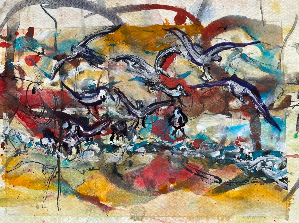 Watercolor movement: The Flight | marysgardens